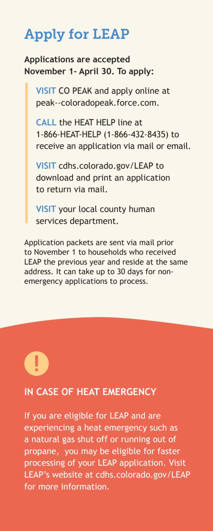 SECO NEWS - Colorado Low-Income Energy Assistance Program (LEAP)