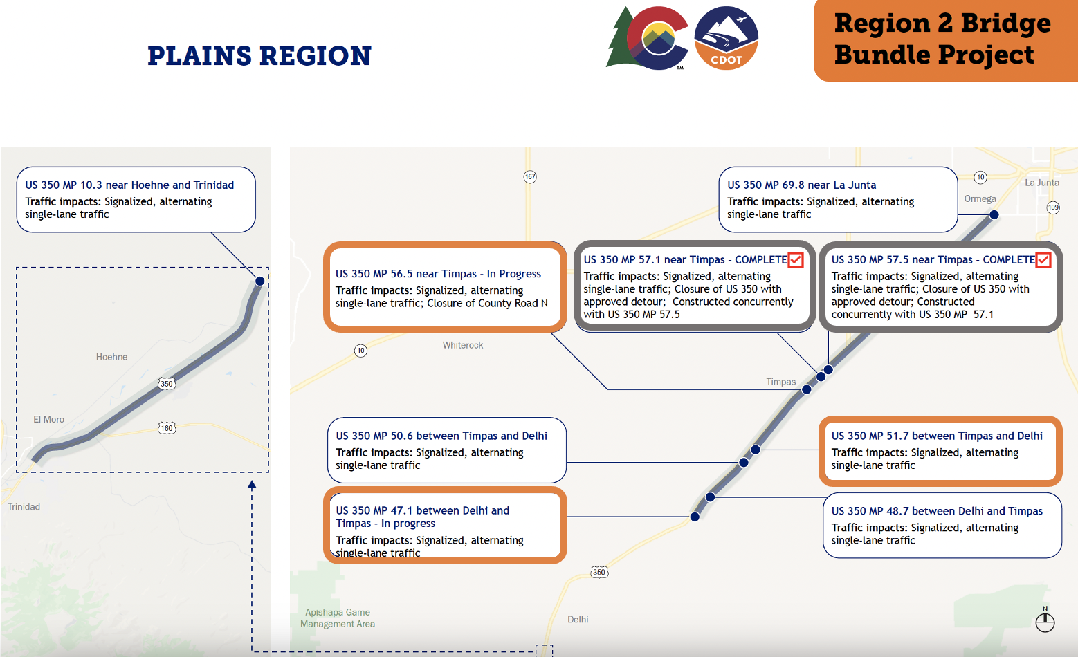 SECO NEWS - Two new traffic switch areas on US Highway 350