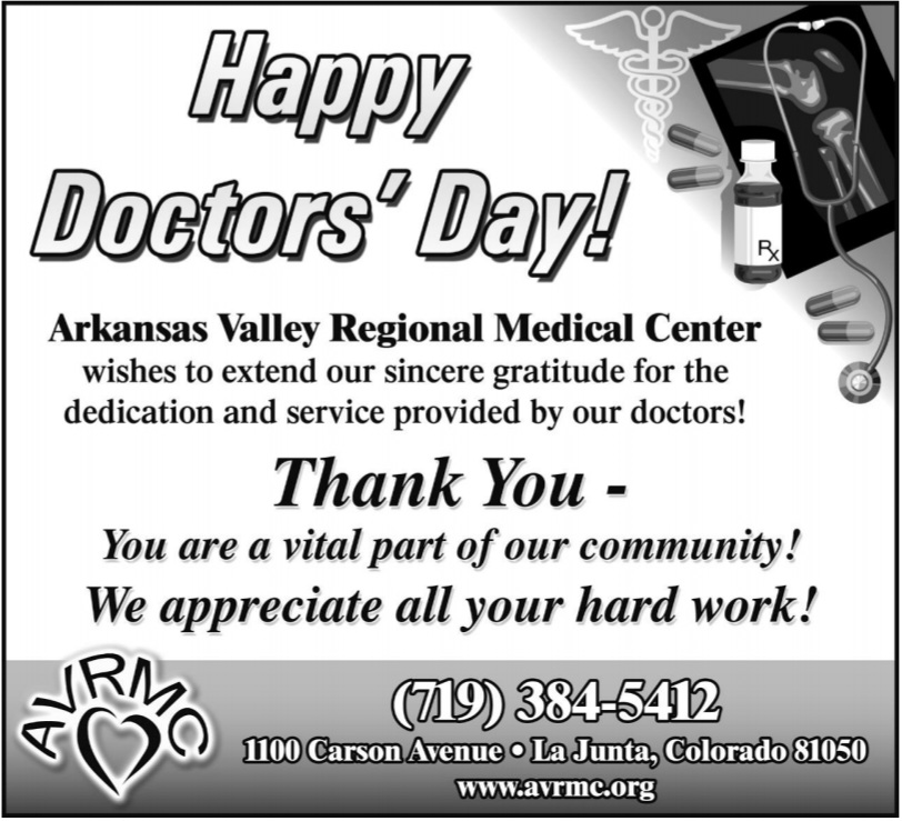 SECO NEWS - Happy Doctor's Day from Arkansas Valley Regional Medical ...