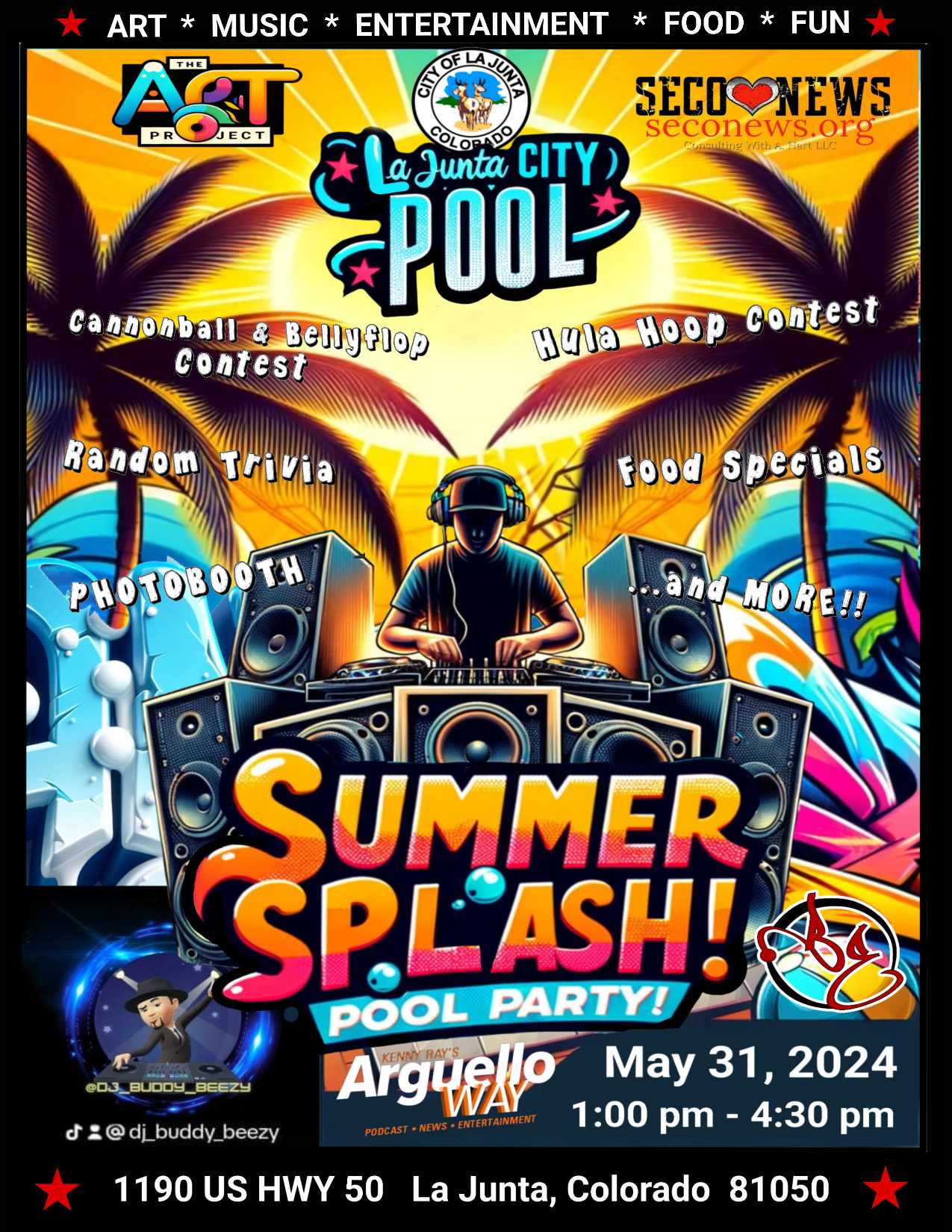 SECO NEWS - La Junta City Pool Summer Splash Pool Party May 31, 2024