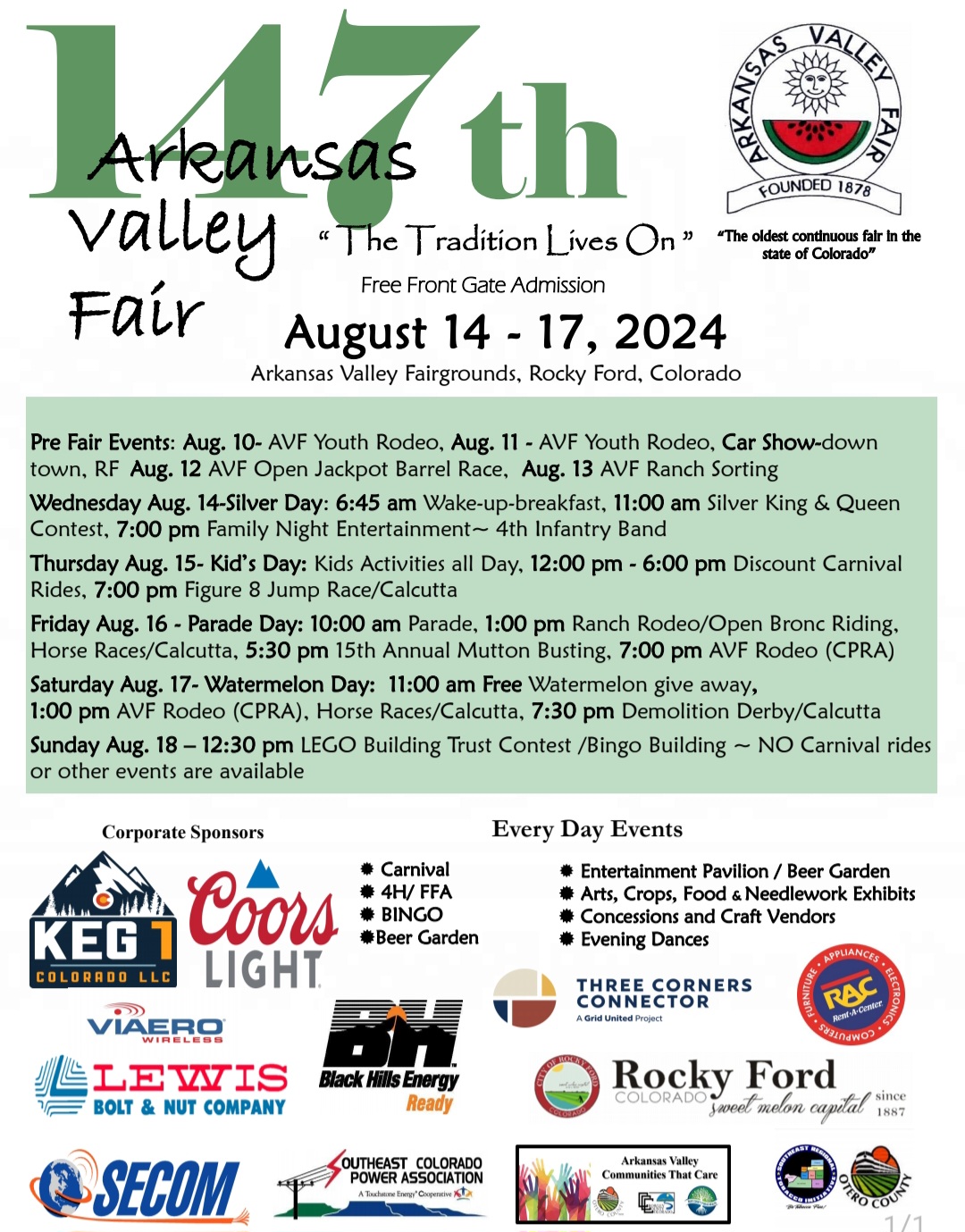 SECO NEWS - 147th Arkansas Valley Fair - "The Tradition Lives On"