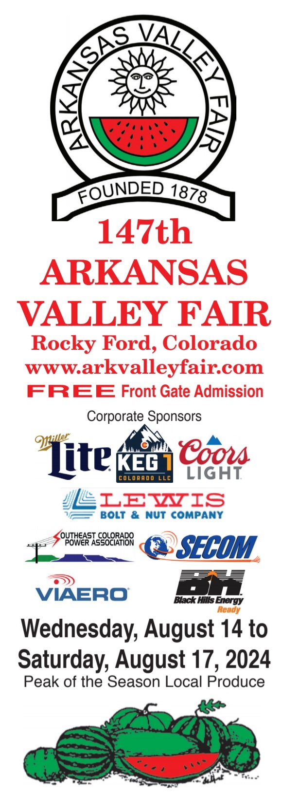 SECO NEWS - 147th Arkansas Valley Fair Event Schedule!