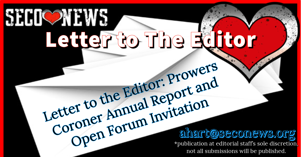 SECO NEWS - Letter to the Editor: Prowers Coroner Annual Report and ...