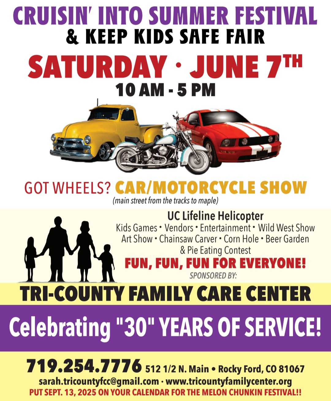 SECO NEWS - Tri-County Family Care Center Cruisin Into Summer Festival ...
