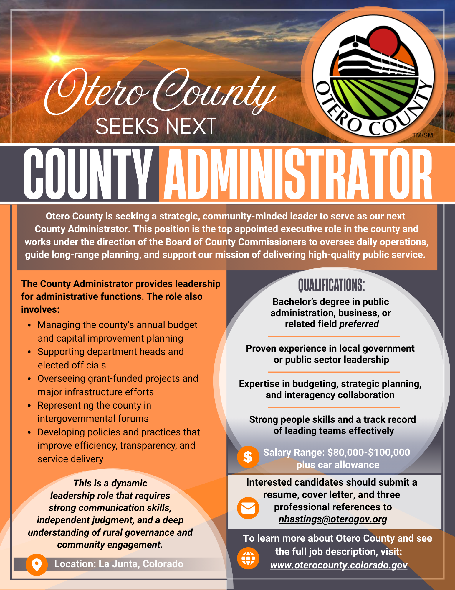 SECO NEWS - Help Wanted: Otero County Administrator
