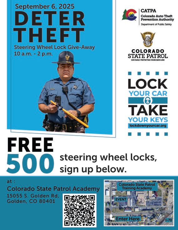 SECO NEWS - Colorado State Patrol to Host Free Steering Wheel Lock ...